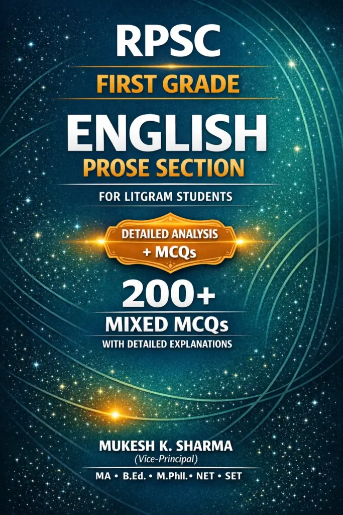 RPSC First Grade English Prose Section E-book (PDF) | LitGram